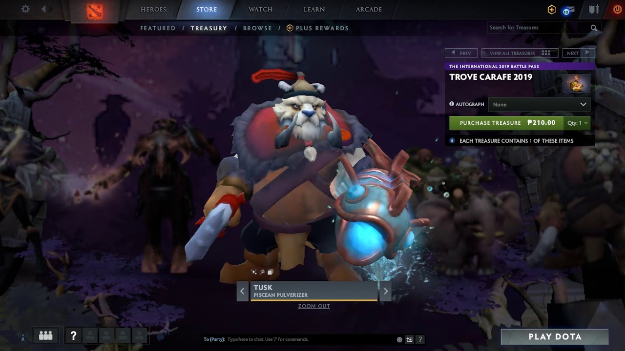 TROVE CARAFE 2019 - TI9 TREASURE PREVIEW - YouTube
