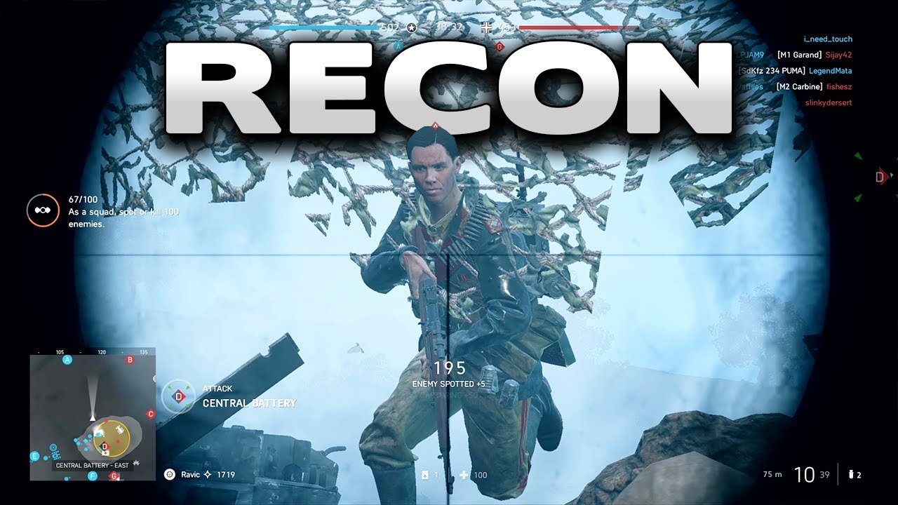 Battlefield 5 Recon Reconing 4 - YouTube
