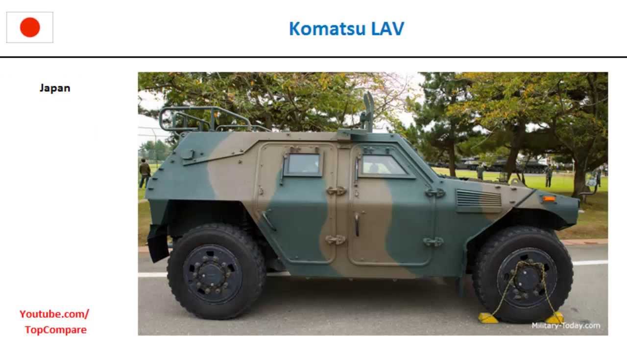 Komatsu LAV, Armored personnel carriers 4x4 - YouTube