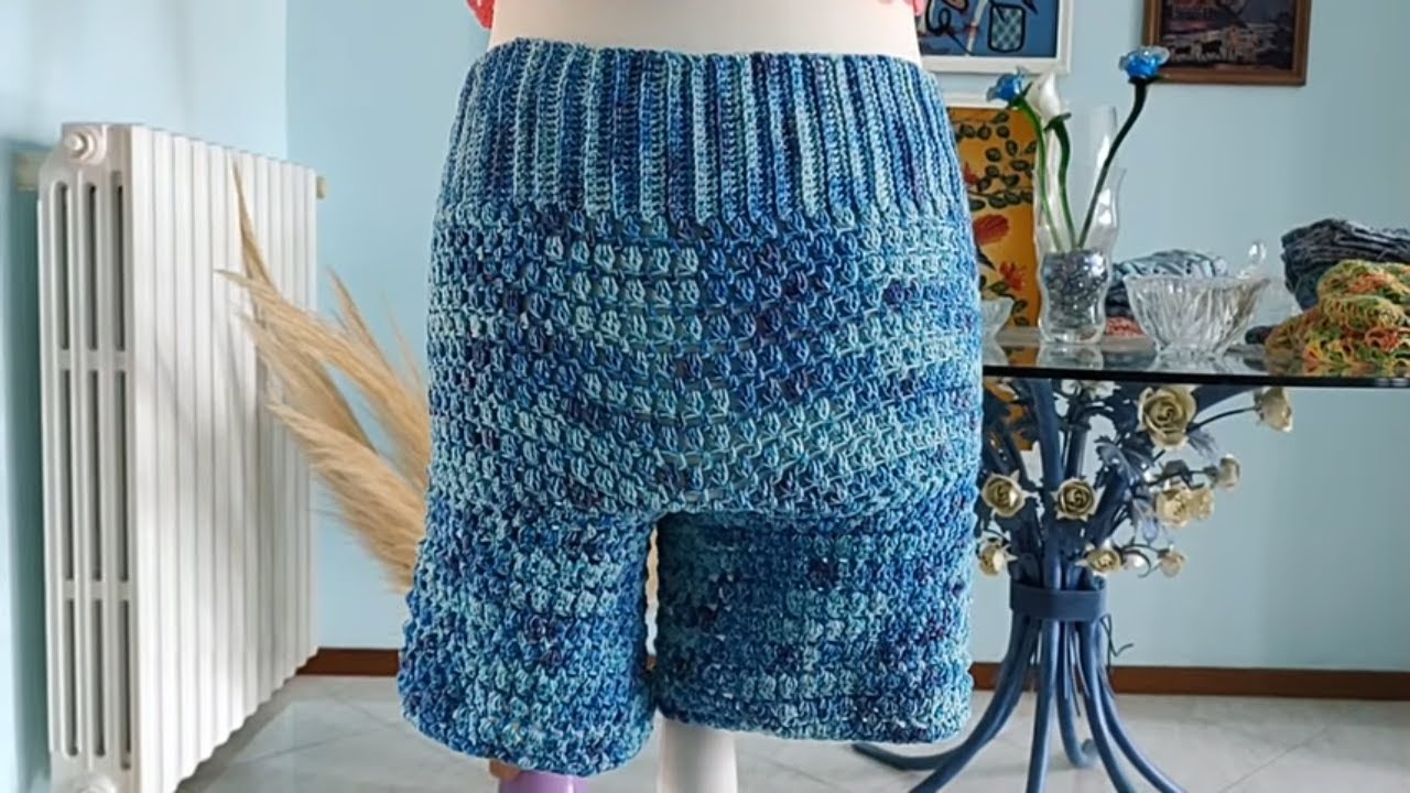 Tutorial in crochet pantaloncini da donna Ernestina, seconda parte - YouTube