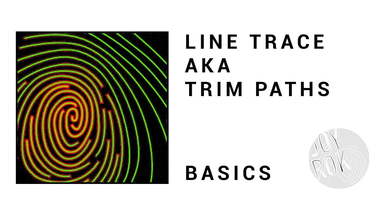 Line Trace aka Trim Paths in Materials - YouTube