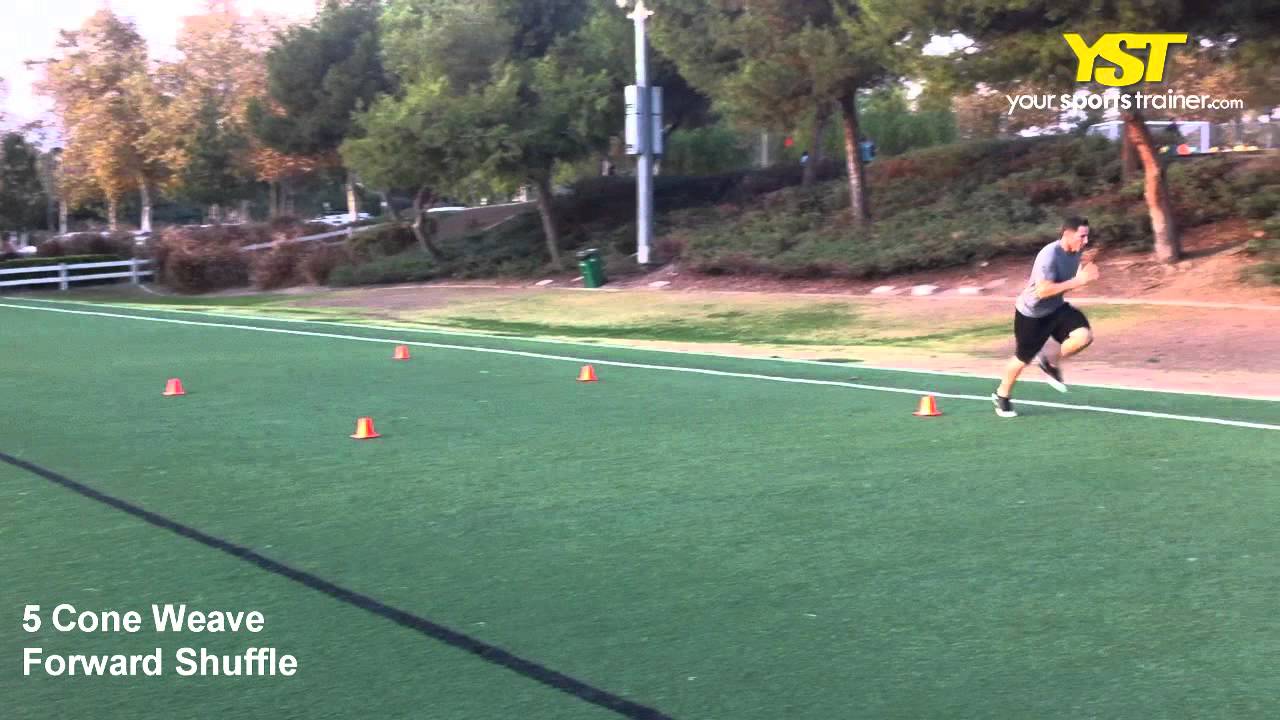 5 Cone Weave Forward Shuffle - YouTube