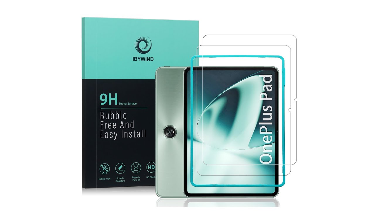 OnePlus Pad Tempered glass ibywind Protector With Easy Install Kit ...