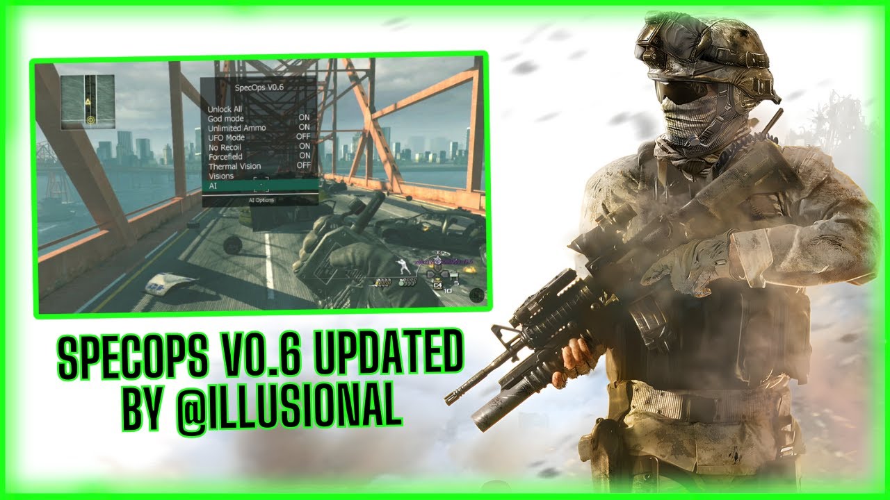COD MW2 Special Ops | SpecOps V6 Mod Menu Showcase - YouTube