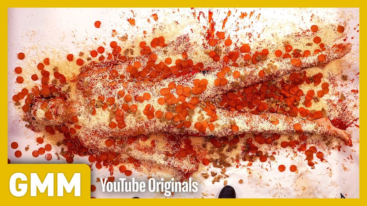 Human Pizza Challenge - YouTube