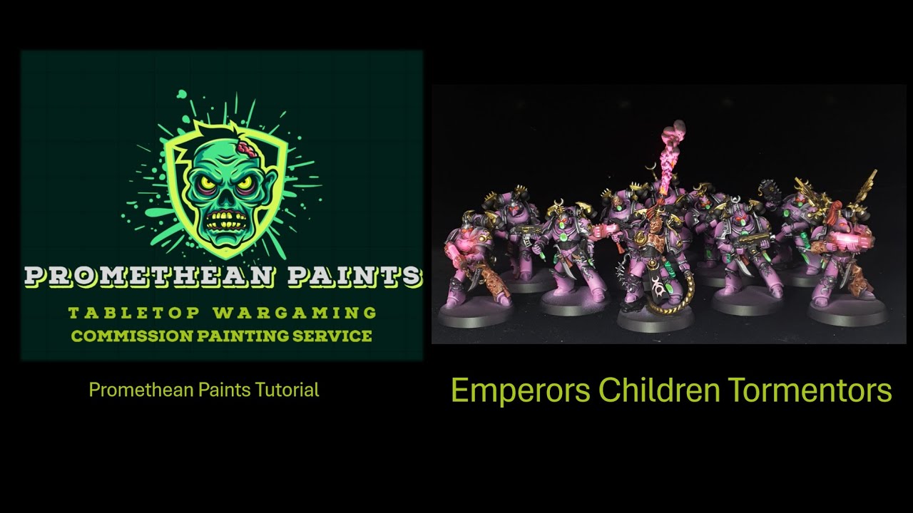 Warhammer 40k Emperors Children Tormentors Painting Tutorial - YouTube