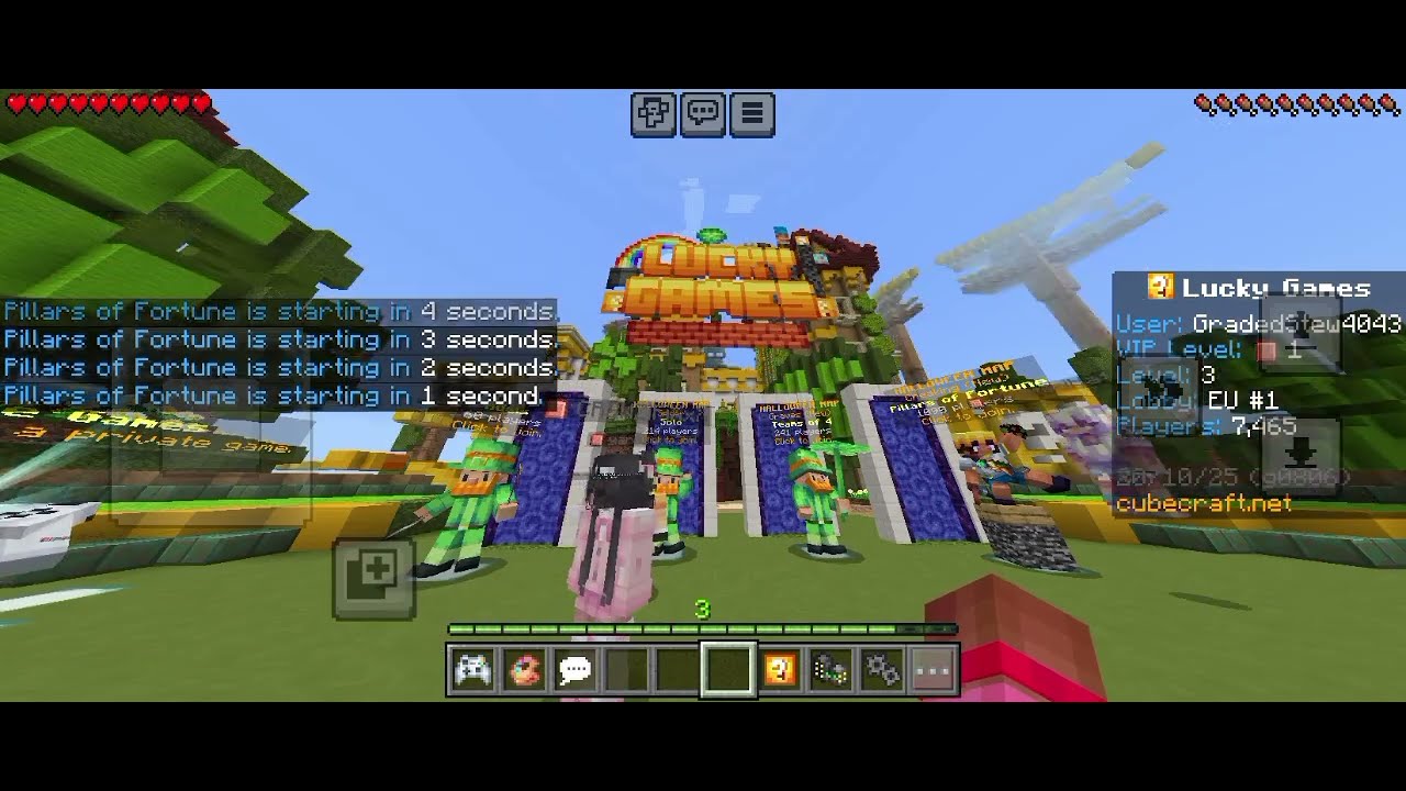 Minecraft cube craft games (lucky games) - YouTube