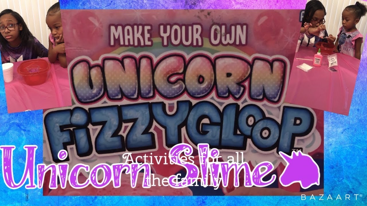 Fun making Unicorn Slime Challenge Part 1 - YouTube