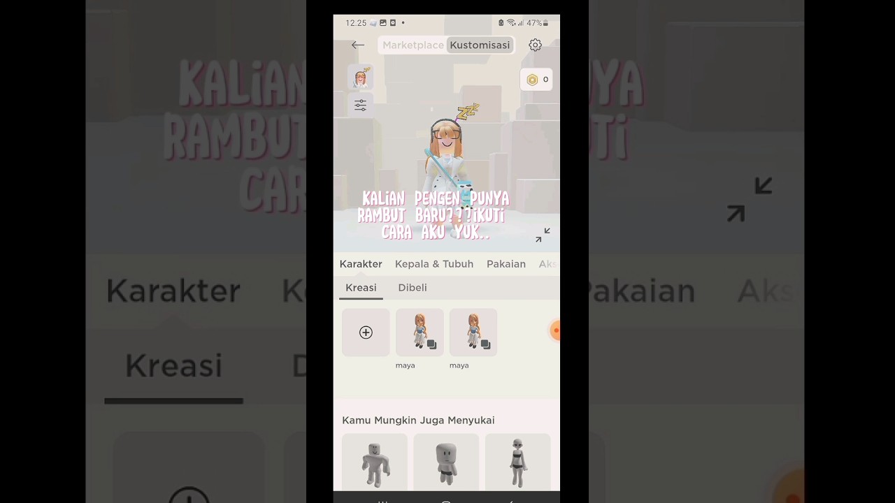 ini dia caranya buat dapetin rambut gratis di roblox #roblox # ...