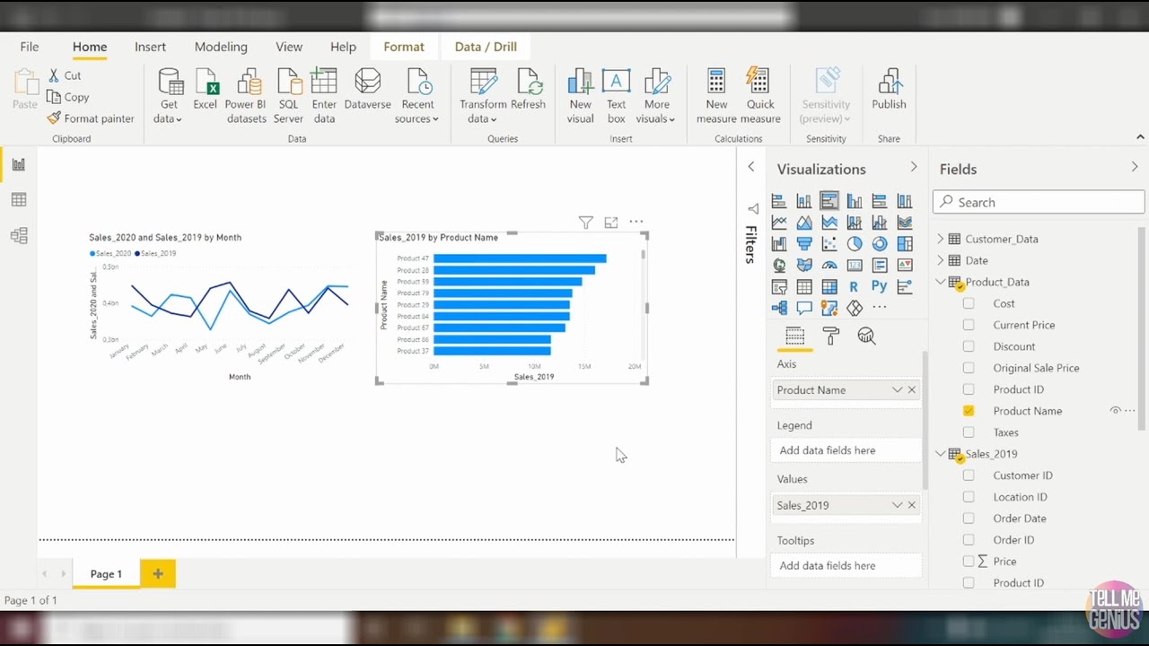 Visualiser des données dans Power BI Desktop - YouTube