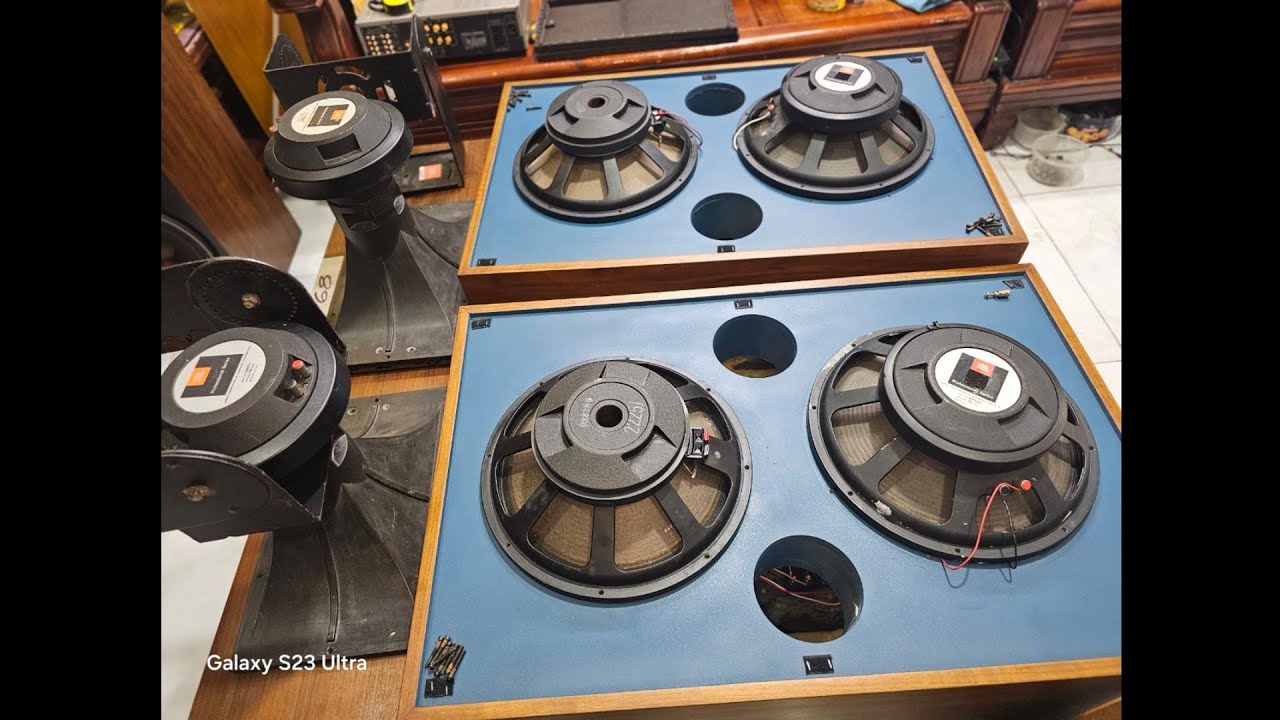 Loa khủng JBL Model 4638.made in USA. 2 bass 40cm.kèn JBL xịn sò - YouTube