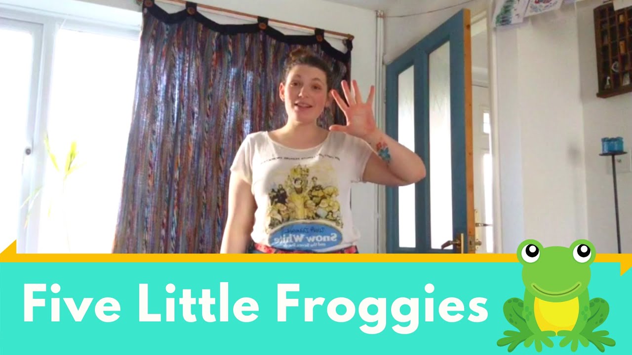 Learn Five Little Froggies with me! 🐸 | Early Years & Primary game song ...