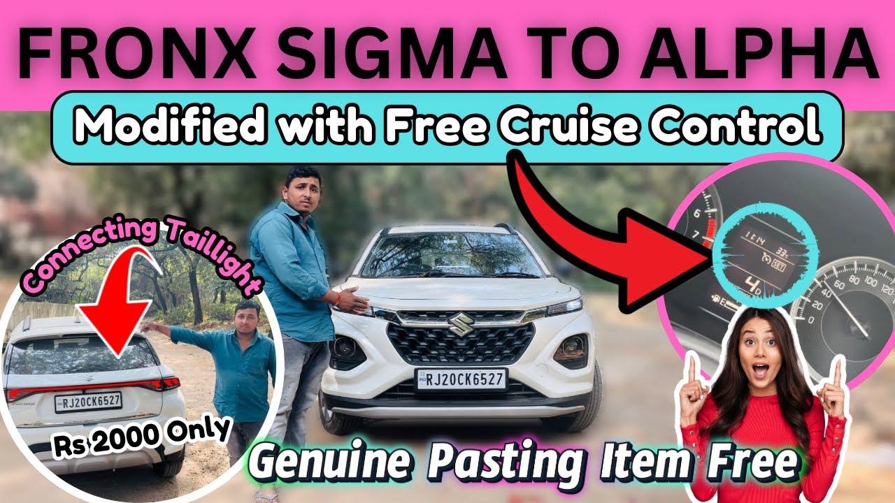 Fronx Sigma Modification with Free Cruise Control | Fronx Sigma to ...