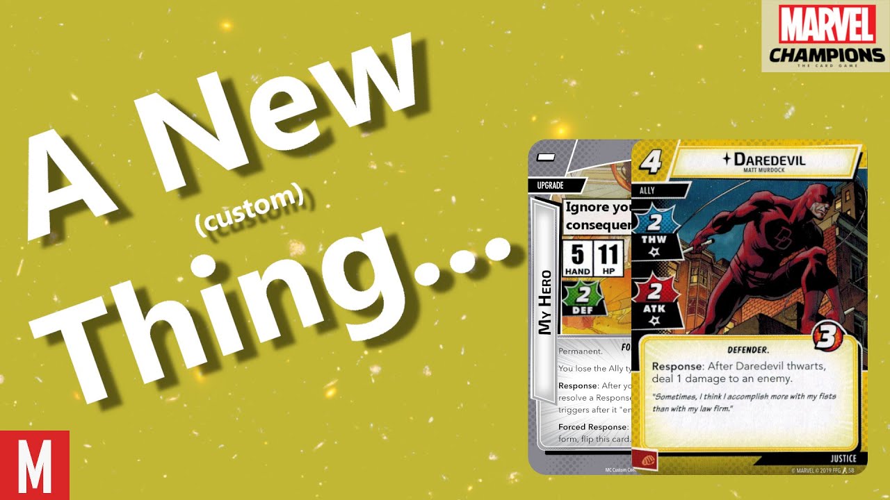 A new custom module for Marvel Champions... - YouTube