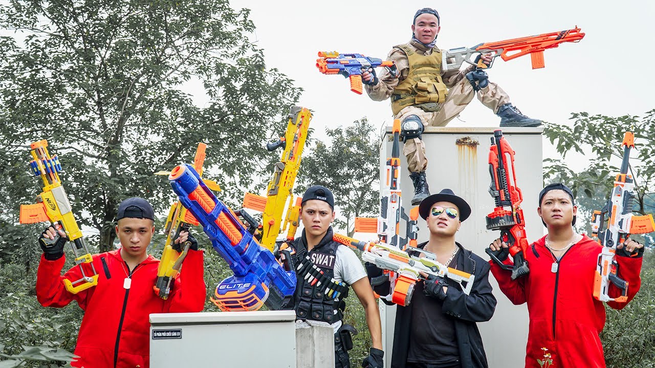 Nerf Guns War : Police Men Of SEAL TEAM Operation Use Nerf Gun Attack ...