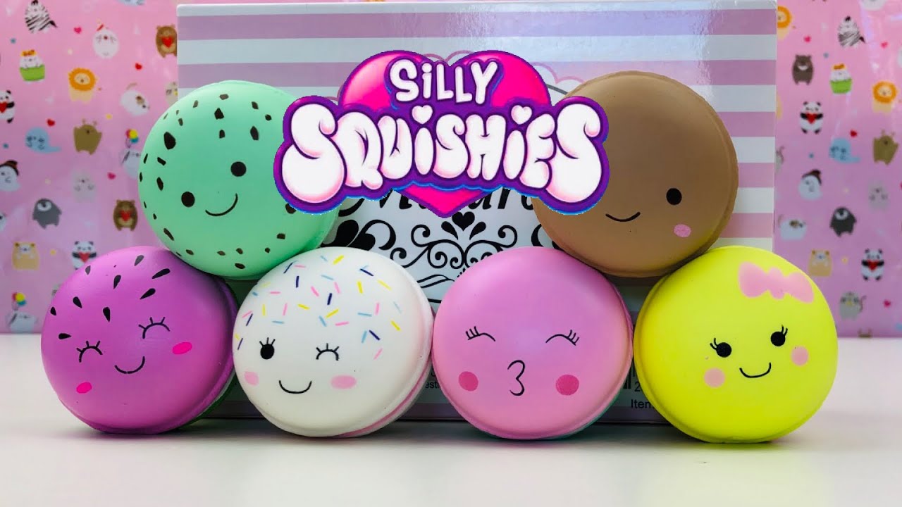 MACARON SQUISHY Silly Squishies Macaroons Unboxing and Review - YouTube