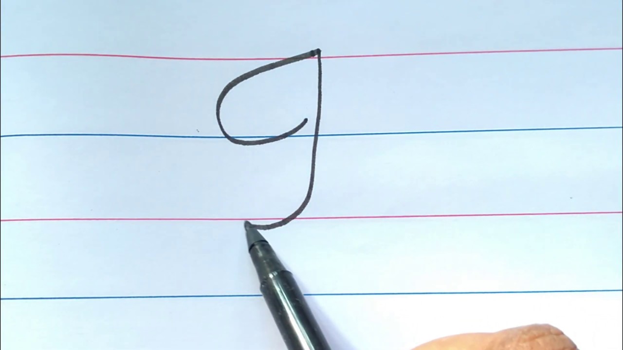 Learn how to write alphabet Cursive Capital " I" - YouTube