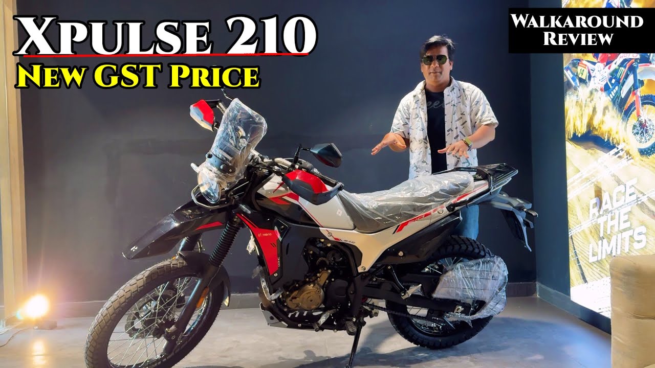 Hero Xpulse 210 Alpine Silver New GST Price Walkaround Review - YouTube