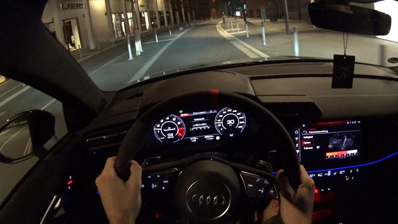 2023 Audi RS3 Sportback - city night drive | POV - YouTube