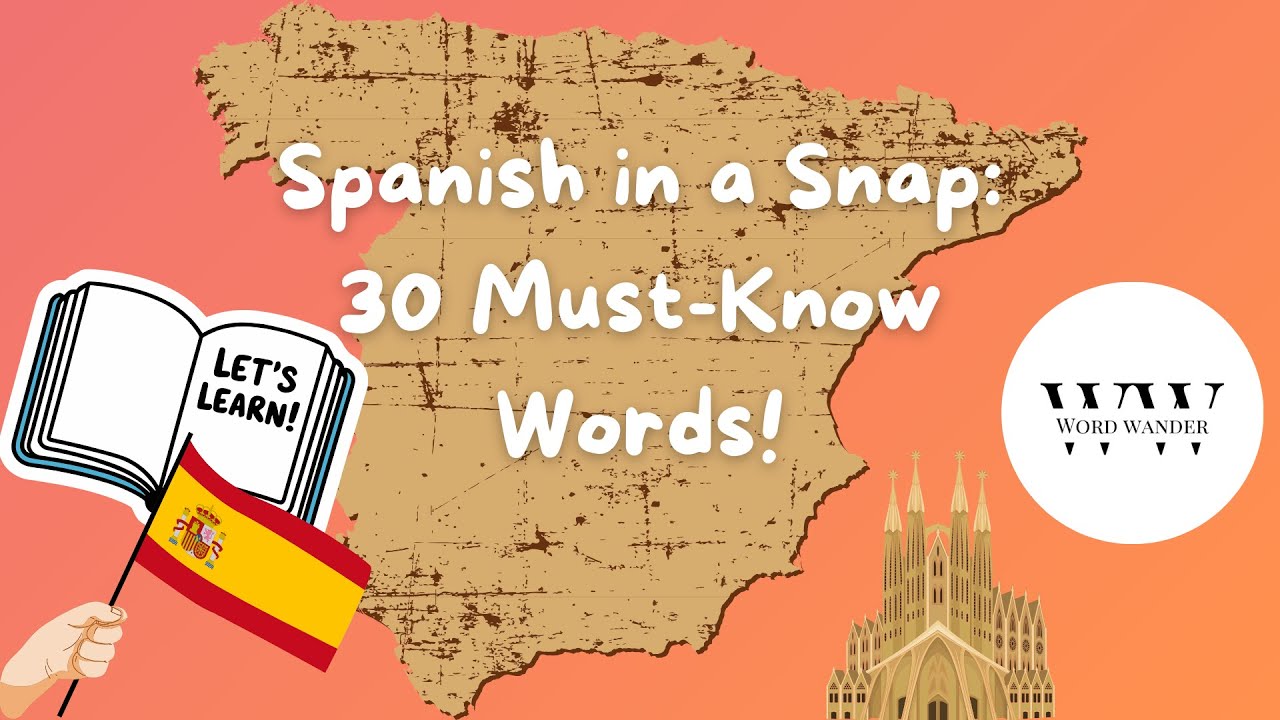 Spanish in a Snap: 30 Must-Know Words! - YouTube