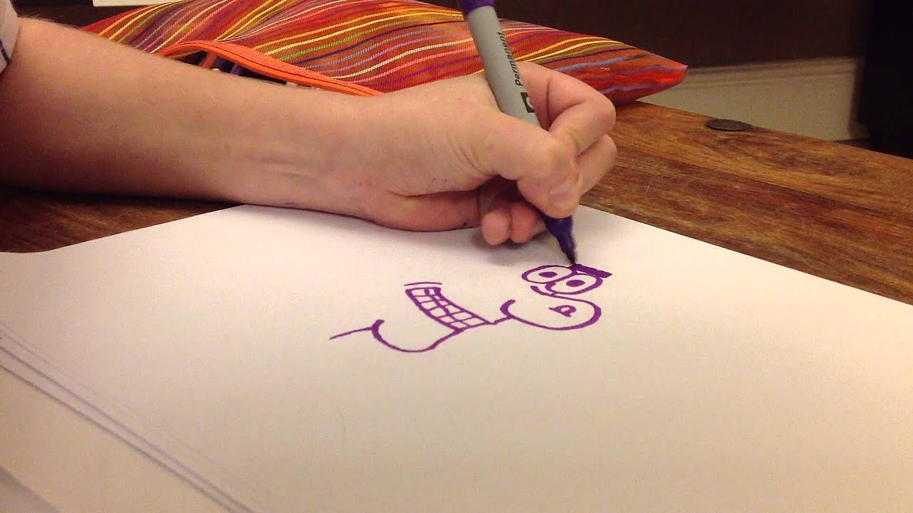 How to draw a cartoon man. - YouTube