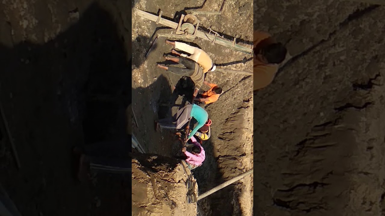 manual excavation of soil - YouTube