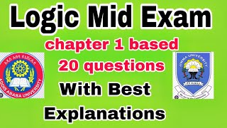 Logic Mid Exam Freshman Chapter 2 Based With Answer Ethiopia Ebstv ...