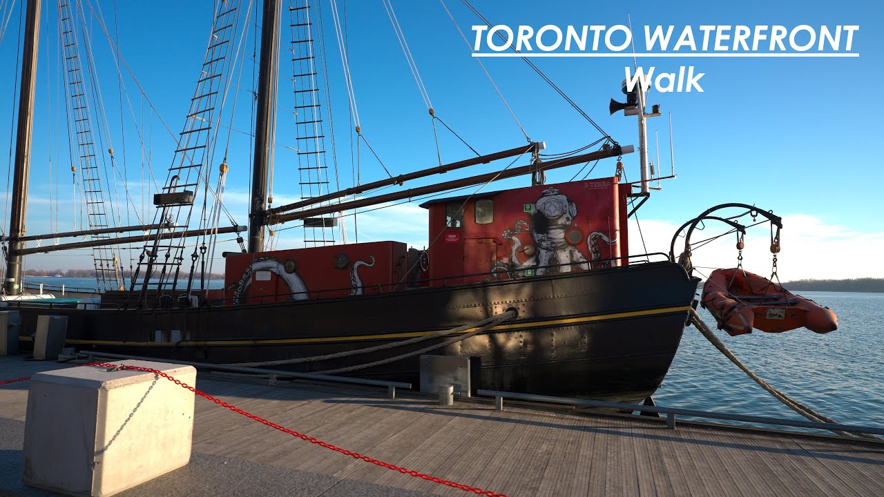 Sunny Toronto Walk Along Toronto's Waterfront // 4K HDR - YouTube