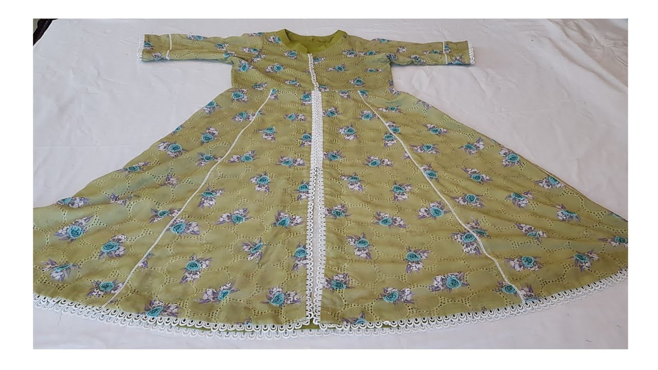 Front open panel frock cutting and stitching #panelfrock#stitching ...