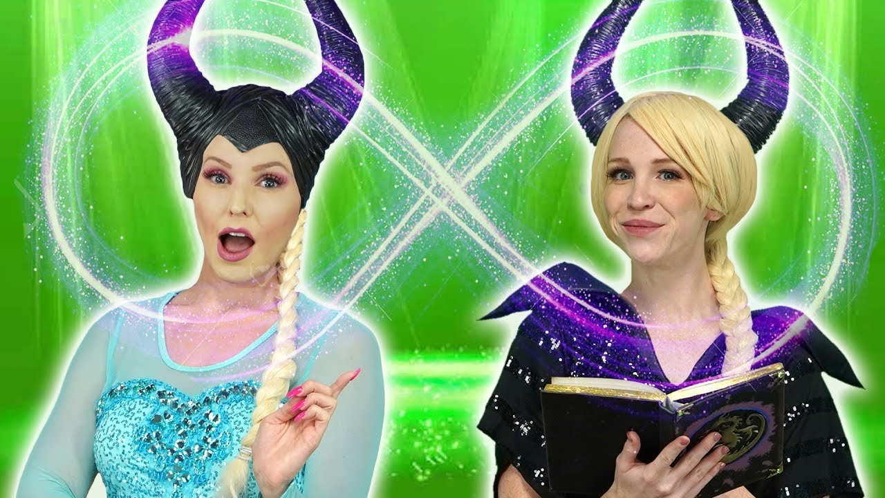 ELSA AND MALEFICENT SWITCH PLACES. What Happens when a Spell is on Elsa ...