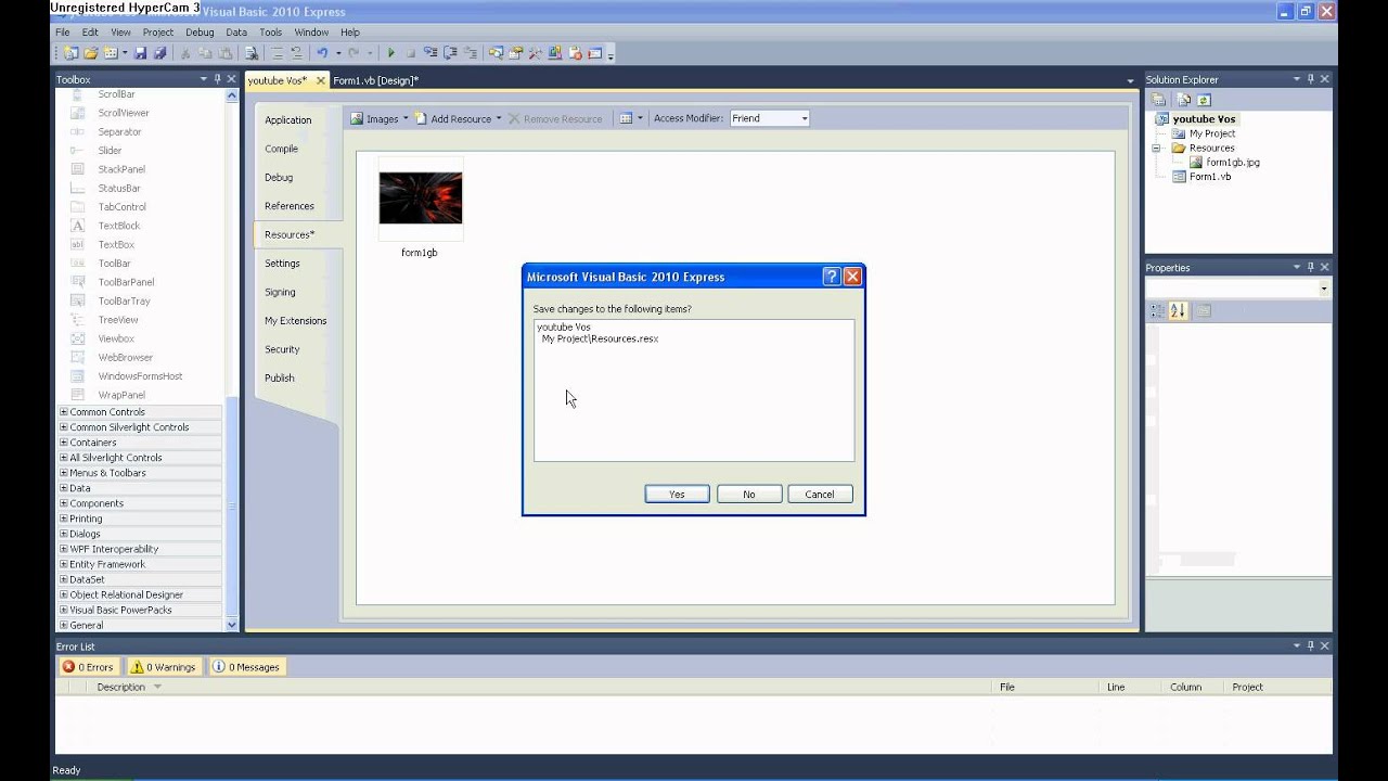 Visual basic 2010 Starting of your very own VOS part2 of my VOS tuts ...