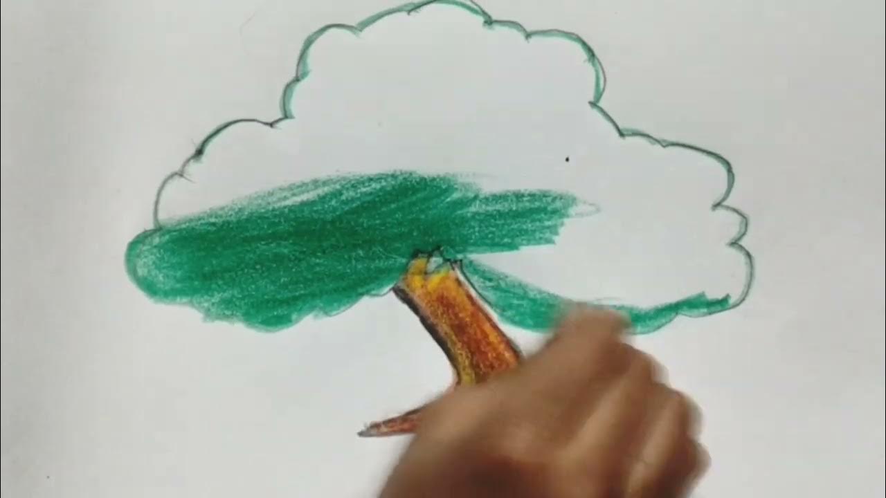 Drawing a tree By Anupriya, How to sketch a Tree? Easy steps - YouTube