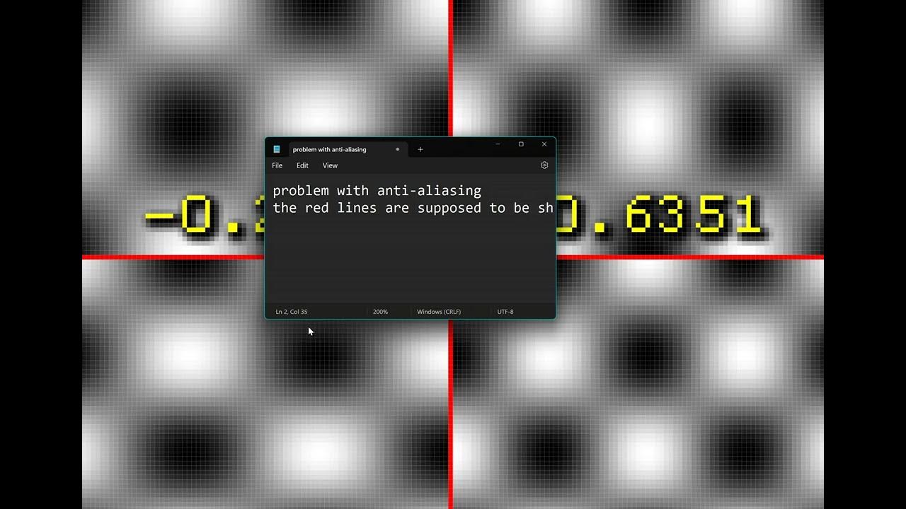 Anti-aliasing problem - YouTube