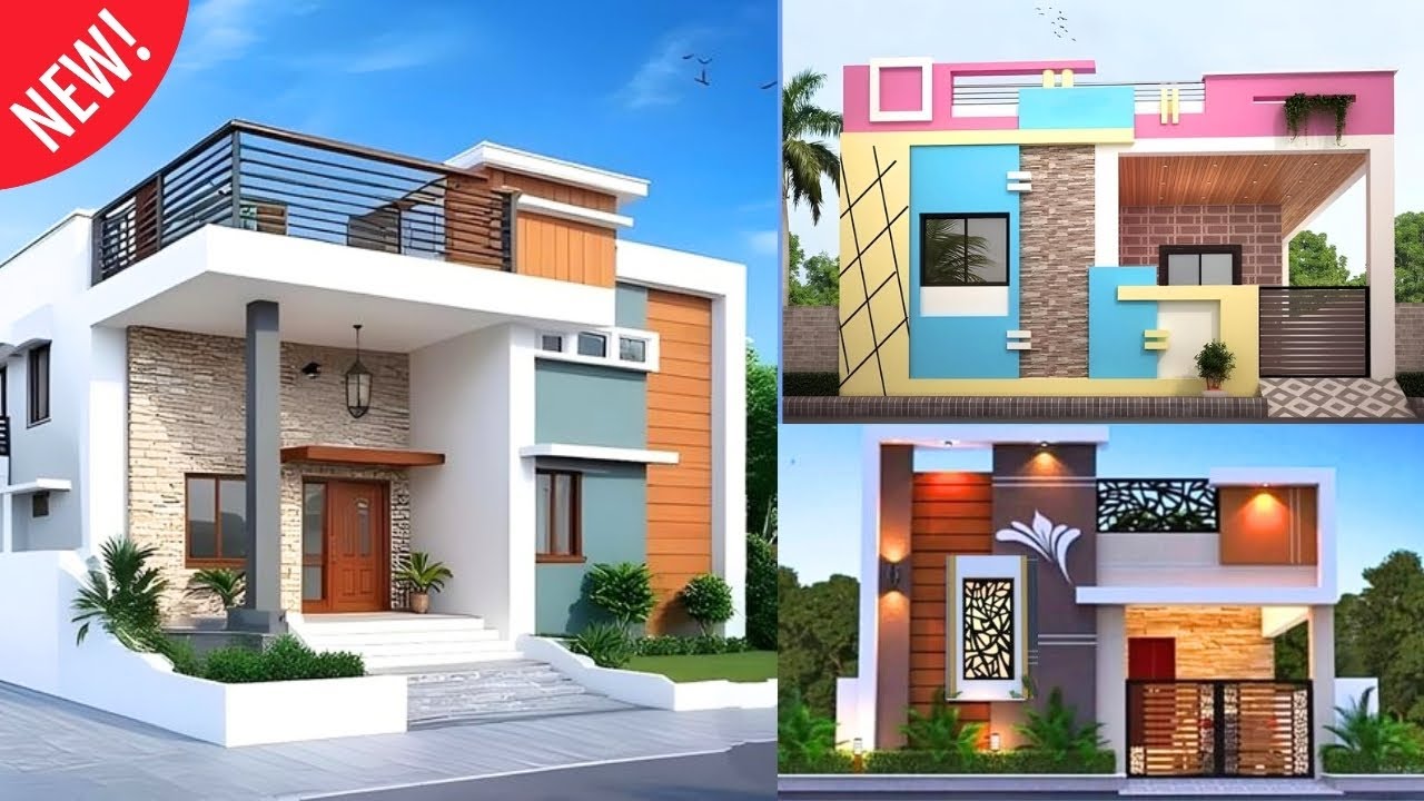 50 Small Size Home Front Elevation Designs | Video #10 | House Front ...