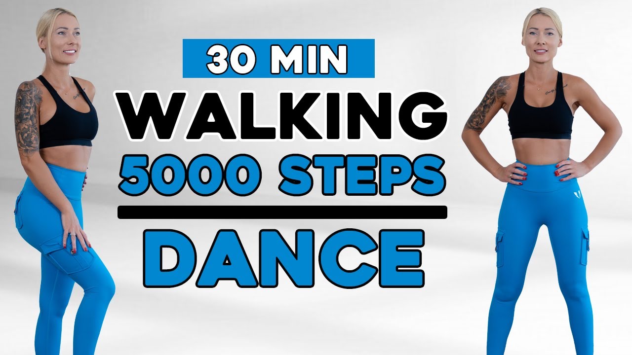 5000 STEPS IN 30 MIN - Walking Cardio Dance Workout to Burn Fat, Mood ...