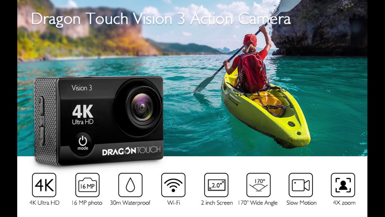 Dragon Touch Cámara de acción 📷4K 16 MP 🤳UNBOXING - YouTube