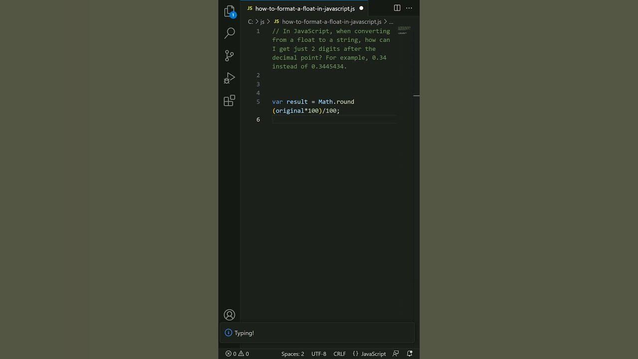 floating point - How to format a float in javascript? - YouTube