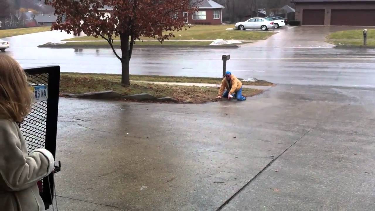 Slippery driveway - YouTube