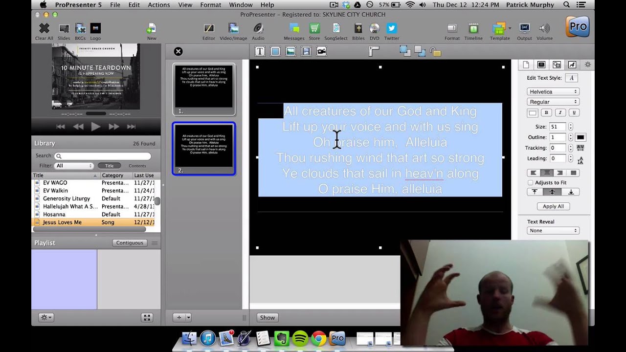 Patrick ProPresenter Tutorial - YouTube