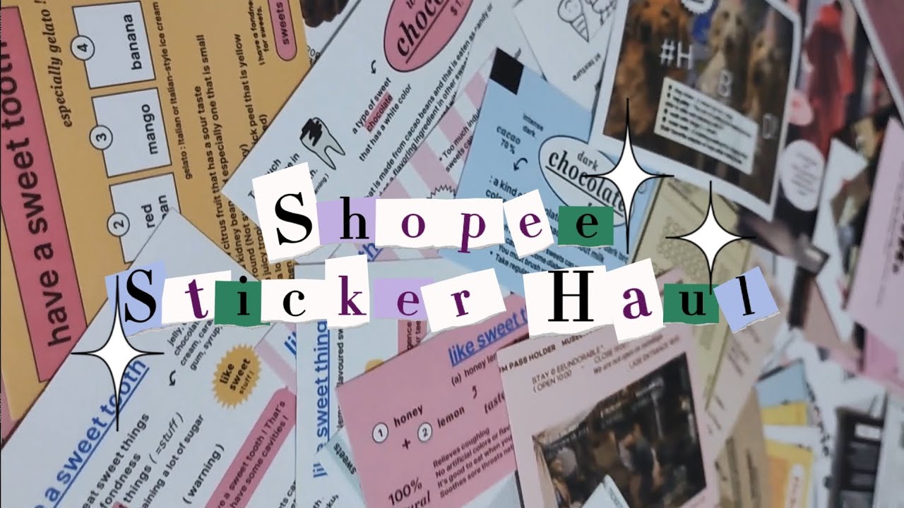 SHOPEE STICKER HAUL | Pinterest inspired | A Bundle of Cuteness 📓🖤 ...