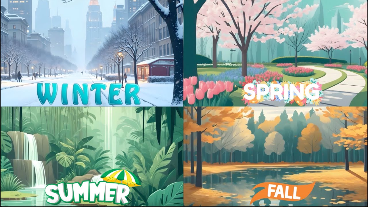 Seasons song | Spring, Summer, Fall, Winter | English Learning - YouTube
