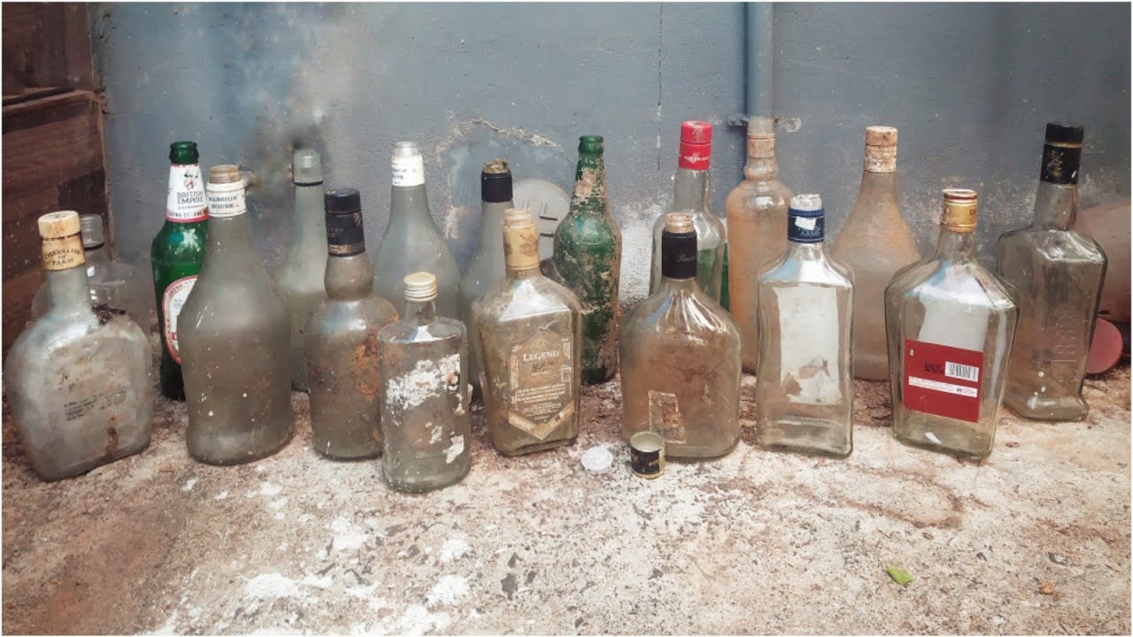 Bottle collection|Hunting bottles for Bottle art|Best out of waste| # ...
