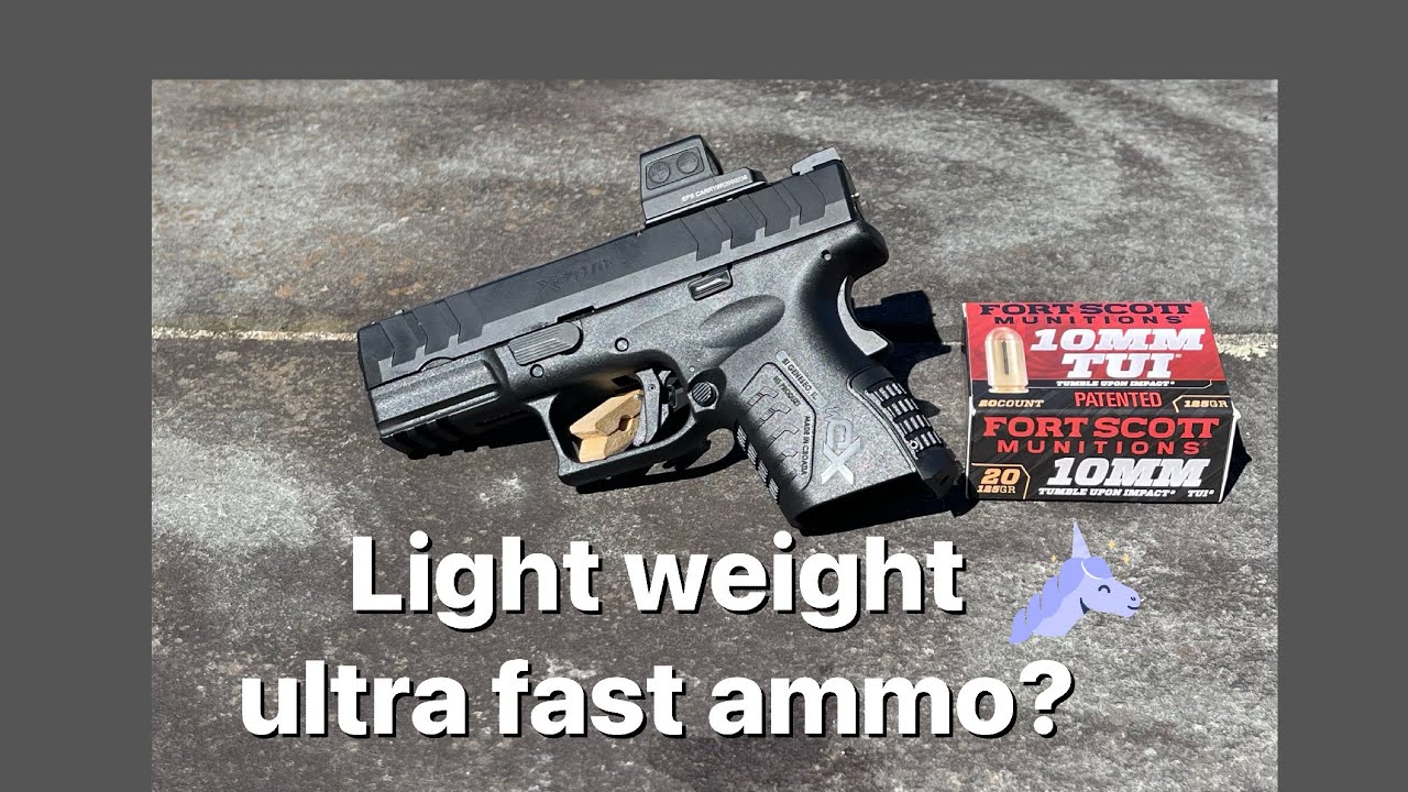 10mm light weight super fast ammo??? - YouTube