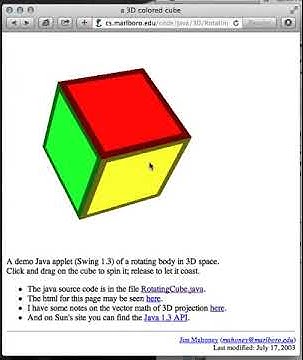 Rotating Java Cube - YouTube