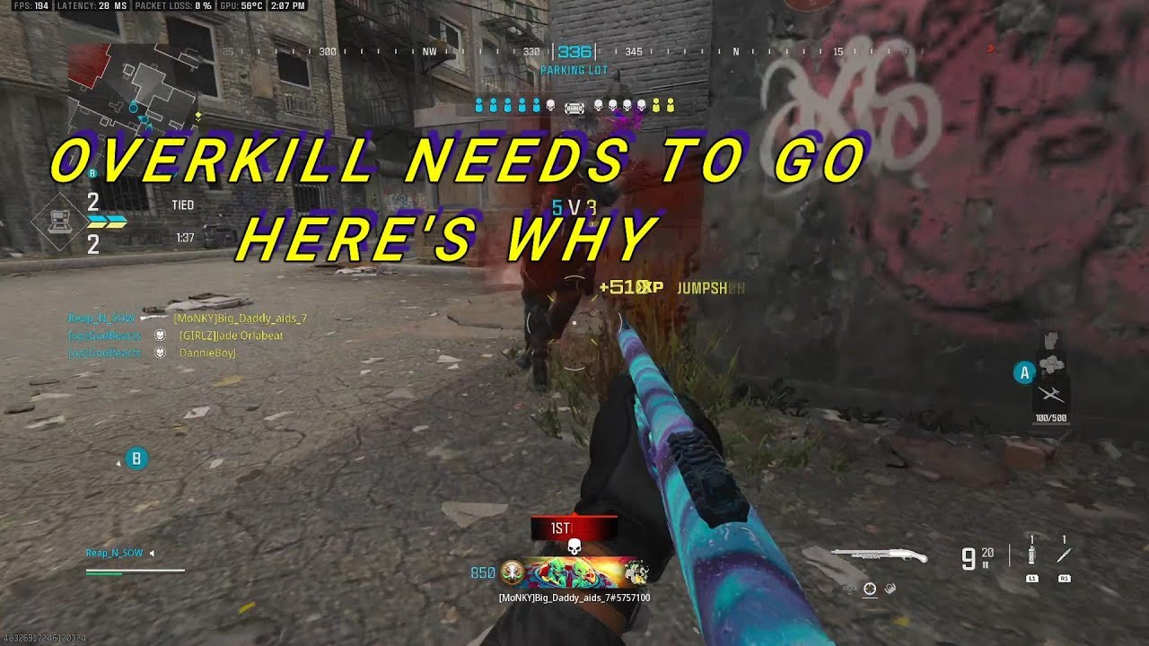 CALL of DUTY MW3 (OVERKILL GAMEPLAY) - YouTube