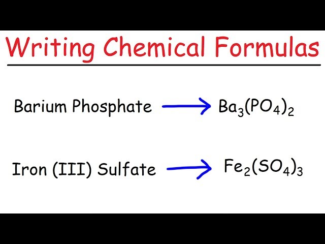 Simple Chemical Formulas