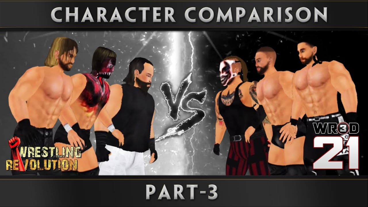 WR3D 21 by HHH Vs Original WR3D | Top 20 Characters Comparison | Part-3 ...