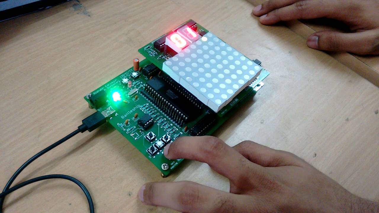 Battleship Game based on Intel 8085 Microprocessor - YouTube