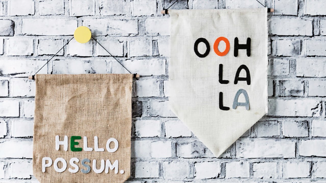 DIY PROJECT: Wall banners - homes+ - YouTube