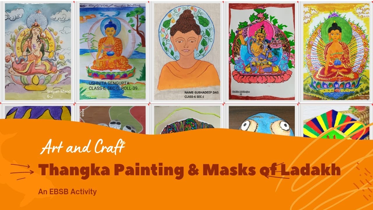 Thangka Painting and Masks of Ladakh ; Student of G D Goenka Public ...